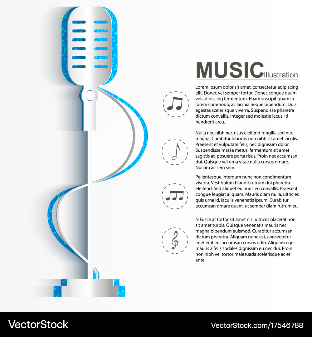 Music design concept Royalty Free Vector Image
