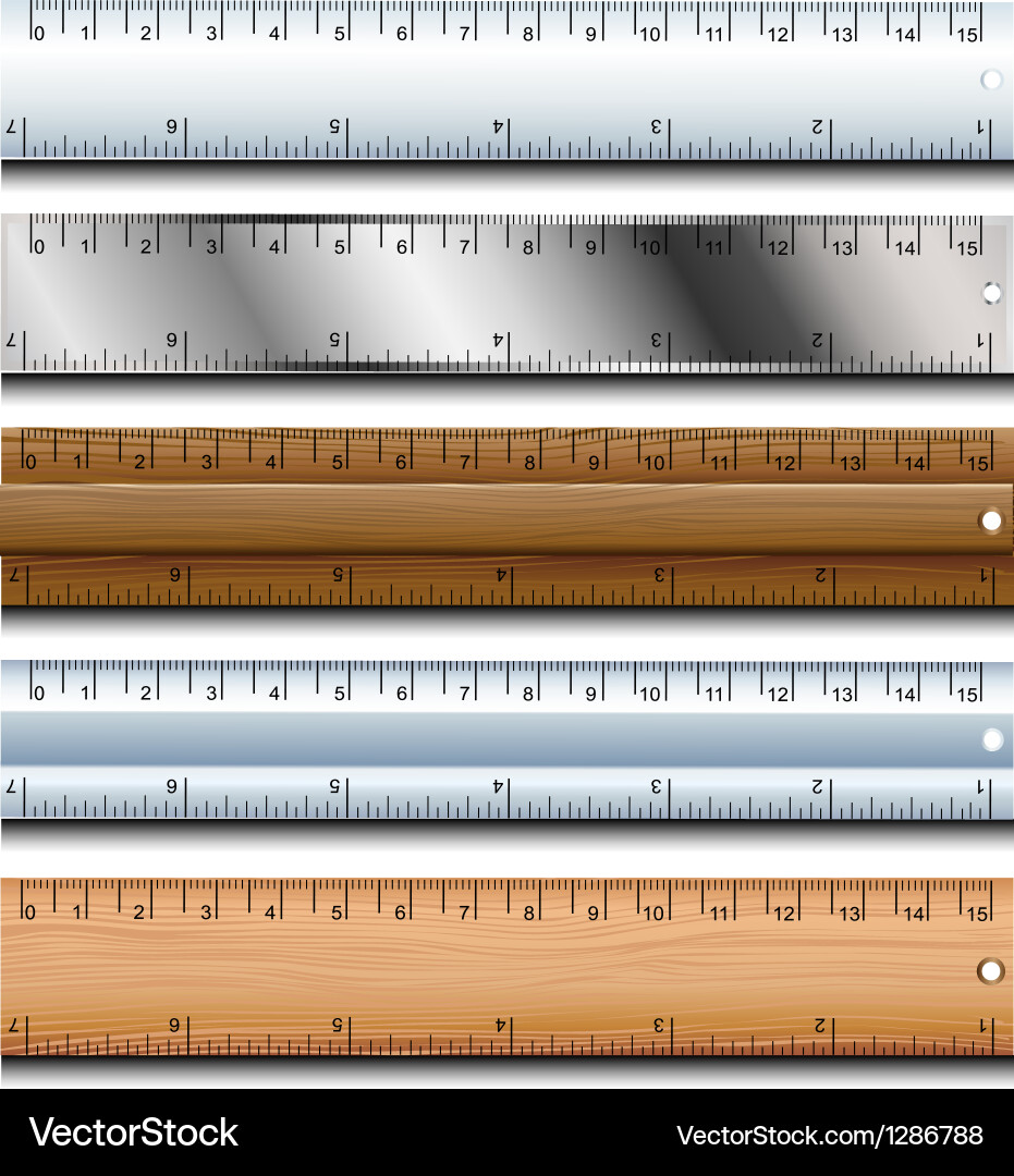 Ruler set Royalty Free Vector Image - VectorStock