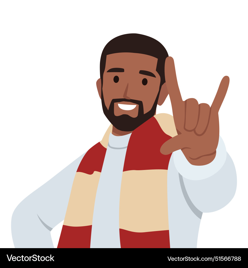 Young cool man feeling happy fun confident Vector Image