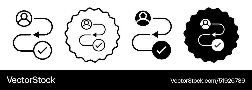 Customer Journey Icon Collection Royalty Free Vector Image