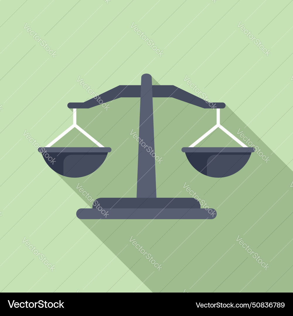 Scales control product icon flat business Vector Image
