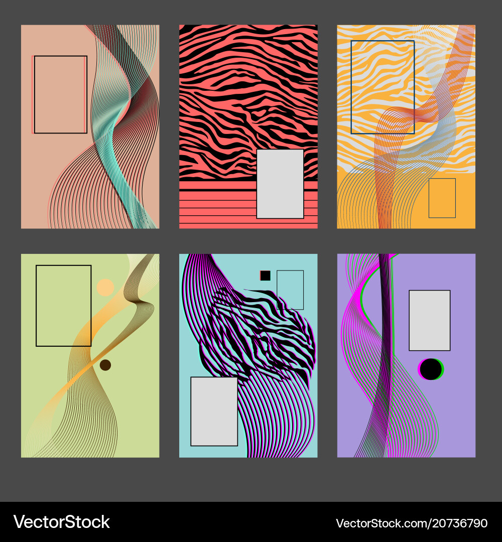 Abstract design covers Royalty Free Vector Image