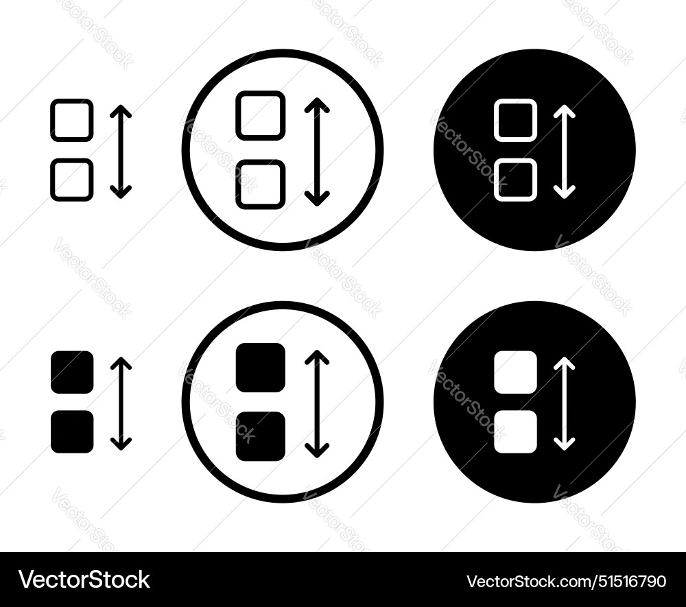 Apps sort icon Royalty Free Vector Image - VectorStock