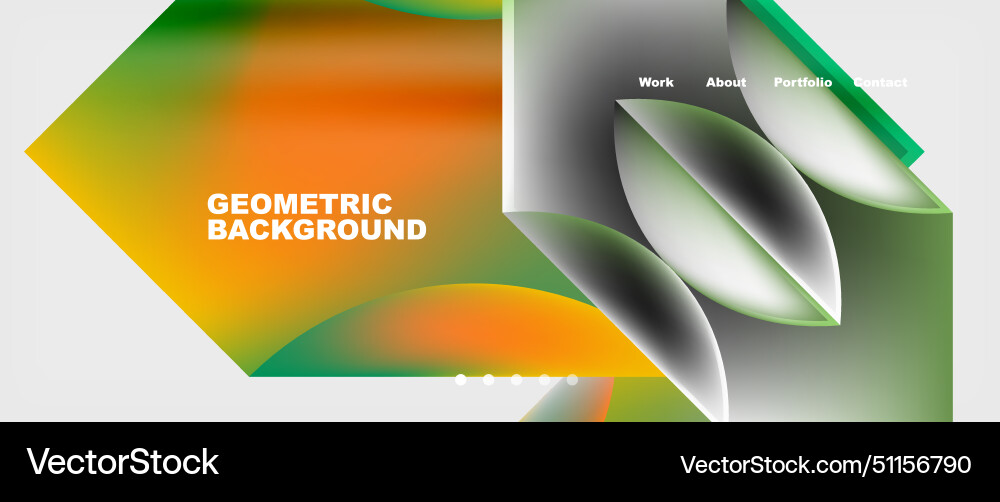 Green plant leaves arranged in a geometric pattern