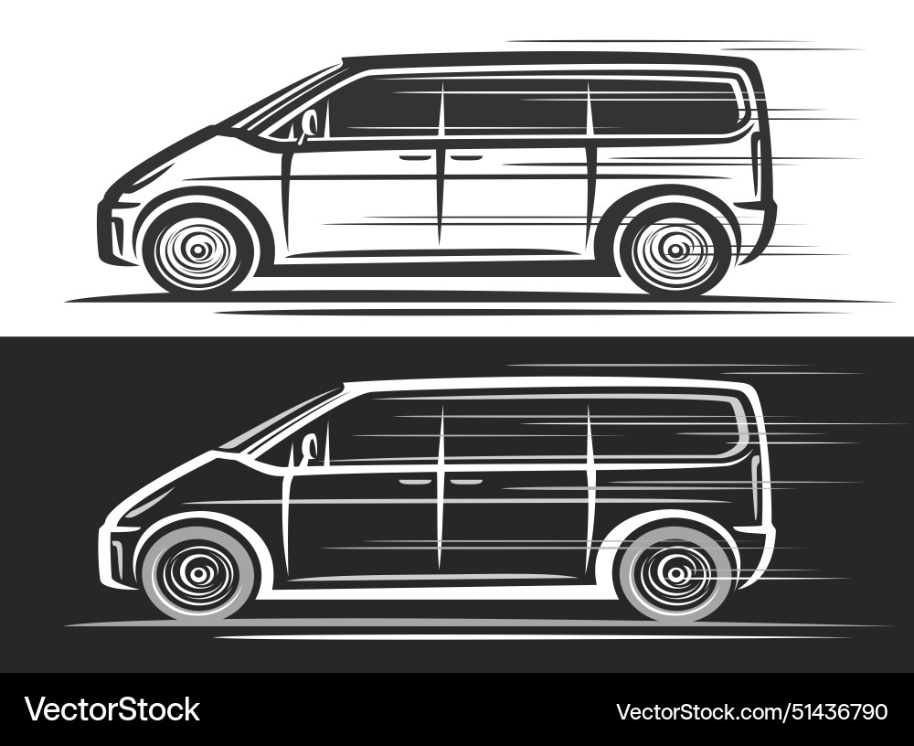 Logo for minivan Royalty Free Vector Image - VectorStock