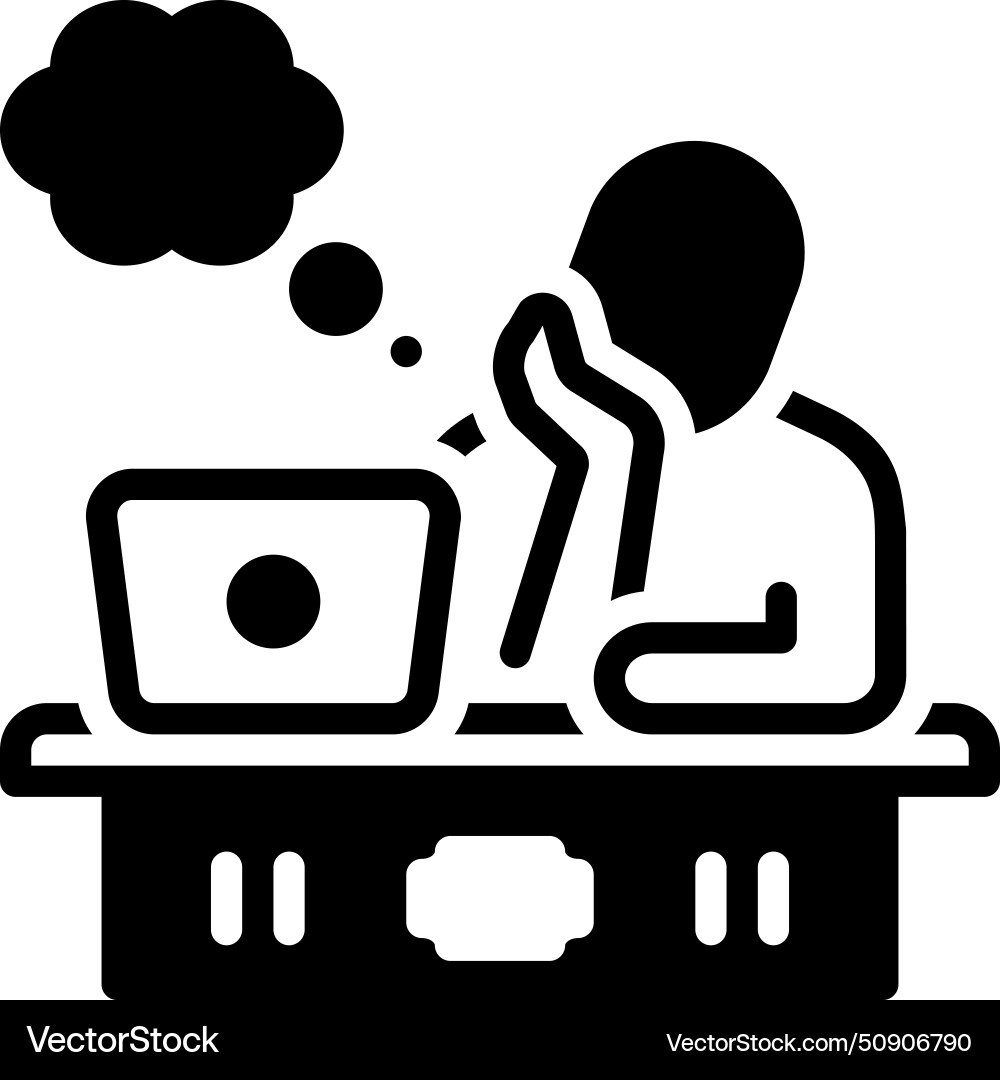 Thinking Royalty Free Vector Image - VectorStock