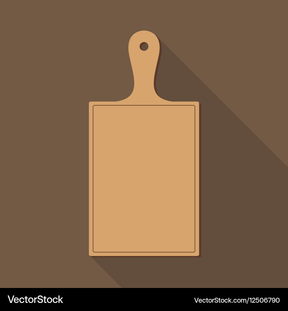 Wooden chopping board Royalty Free Vector Image