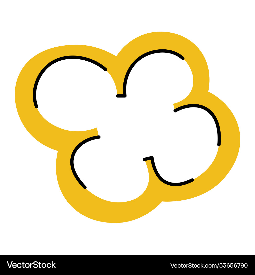 Yellow bell pepper cross section slice clean Vector Image