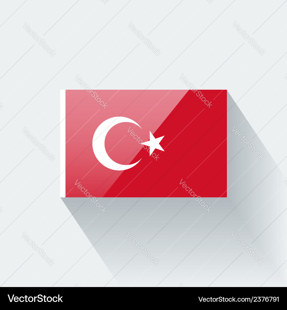 Flag of turkey Royalty Free Vector Image - VectorStock