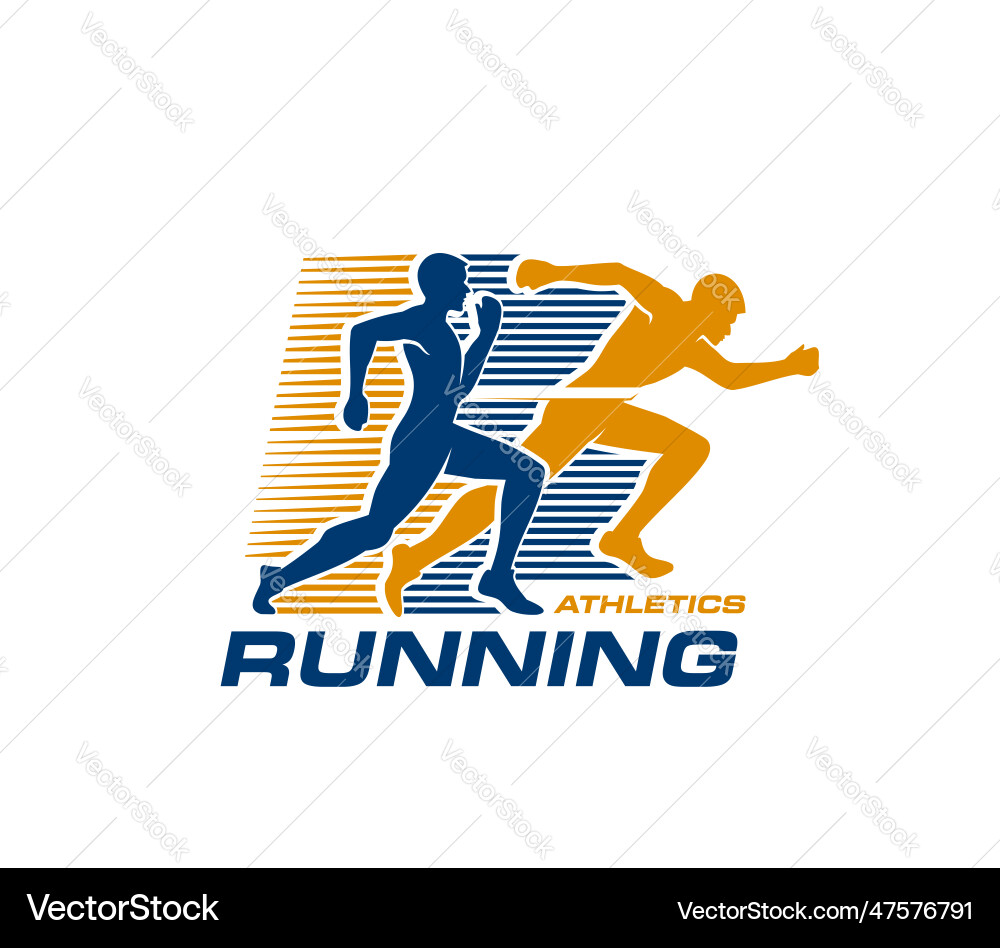 Marathon competition run sport graphic icon Vector Image