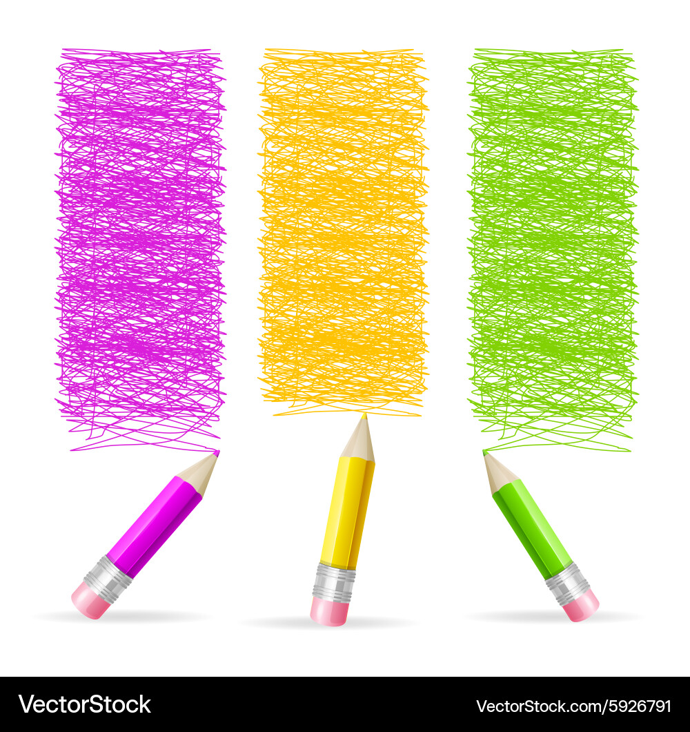 Pencil Strokes Header Royalty Free Vector Image