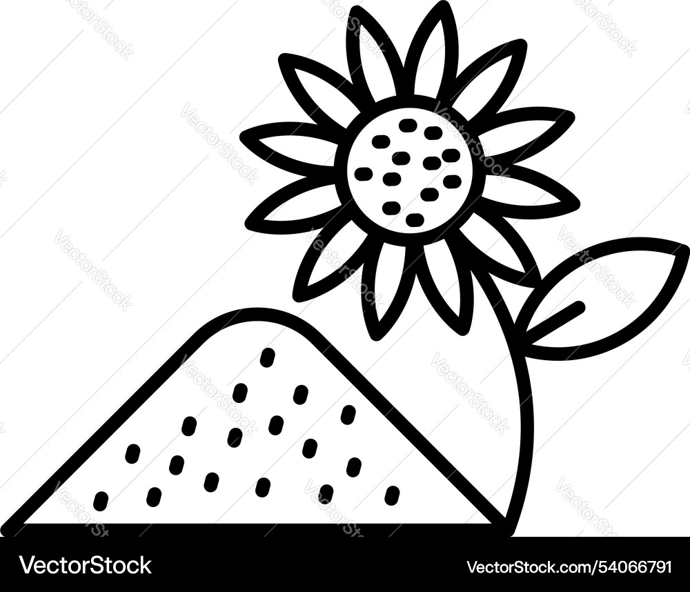 Powder line icon design Royalty Free Vector Image