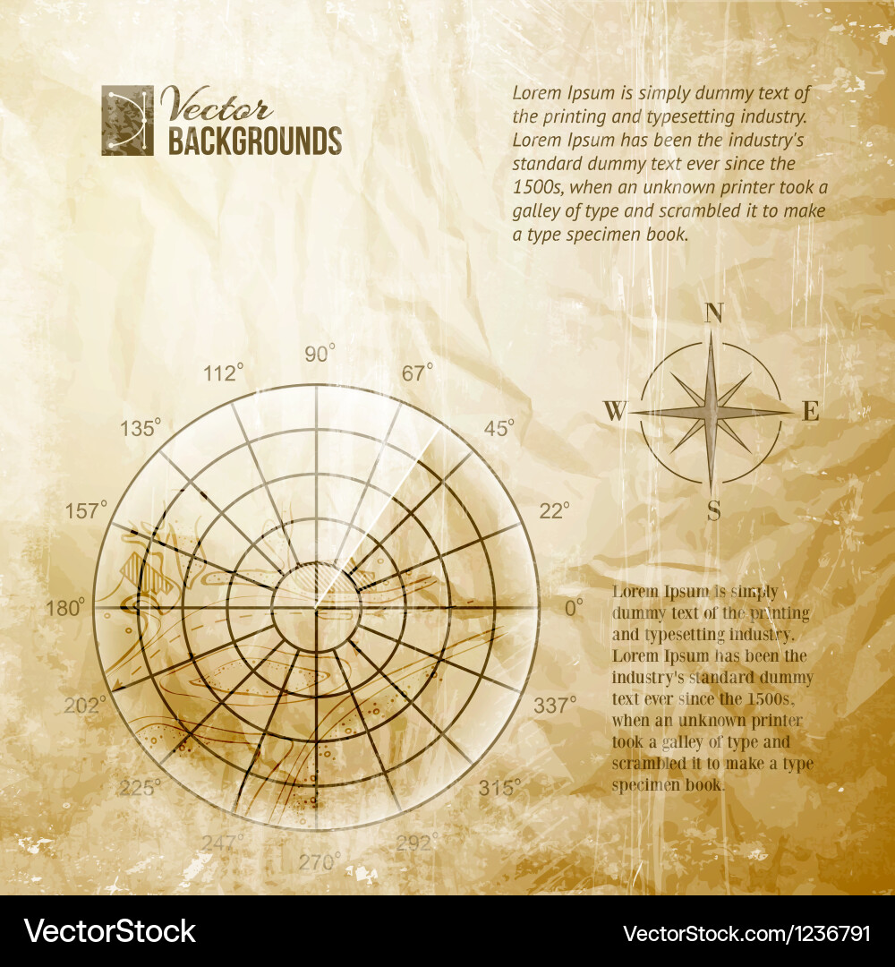 Radar Screen Grid Royalty Free Vector Image - VectorStock