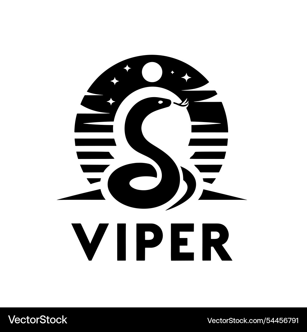 Viper logo design Royalty Free Vector Image - VectorStock