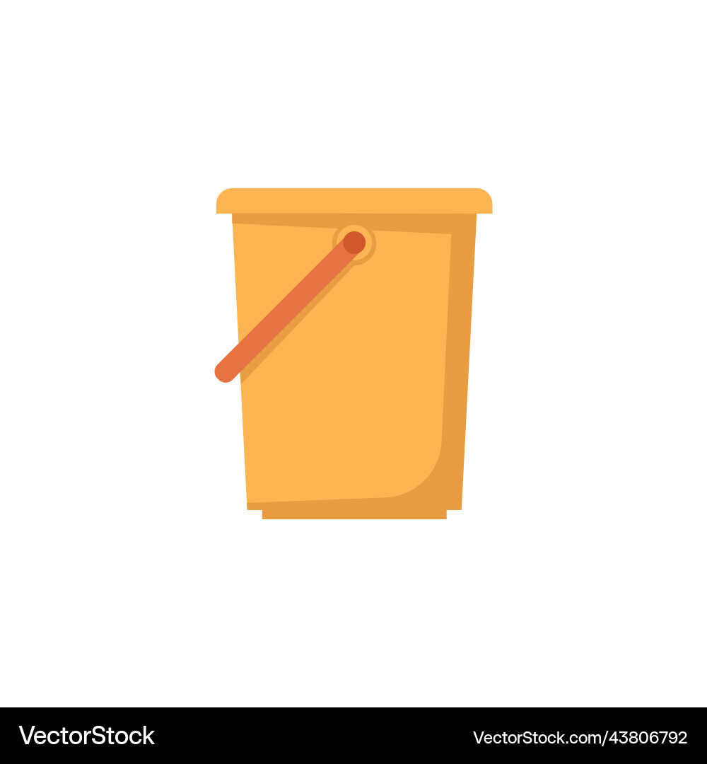 Bucket for rubbish bin waste and litter Royalty Free Vector
