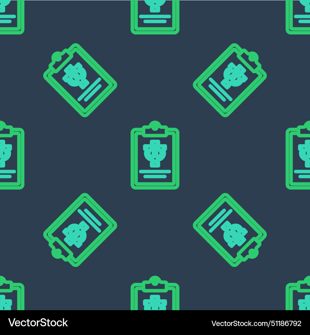 Line psychology icon isolated seamless pattern on Vector Image