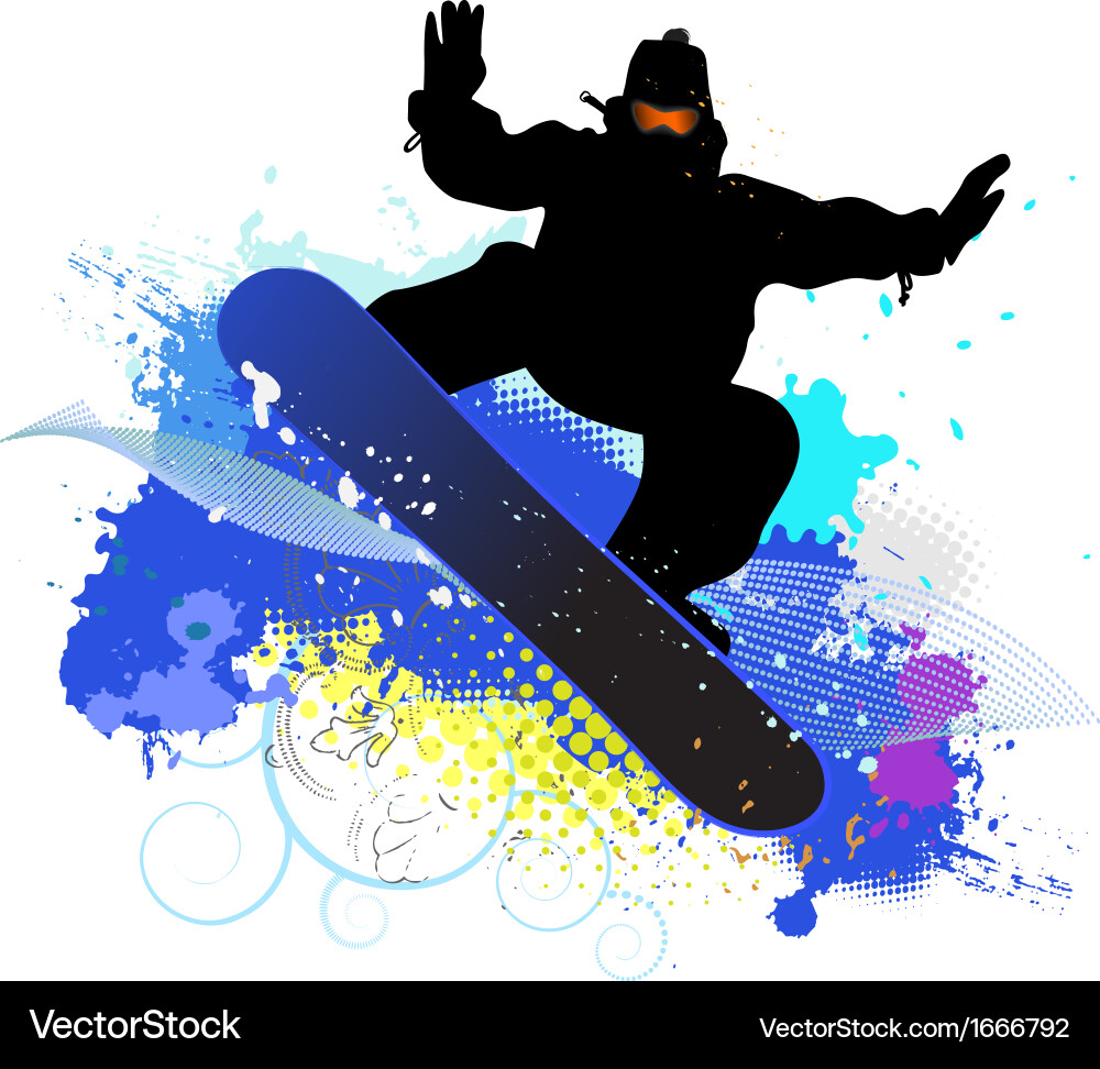 Snowboarder Royalty Free Vector Image - VectorStock