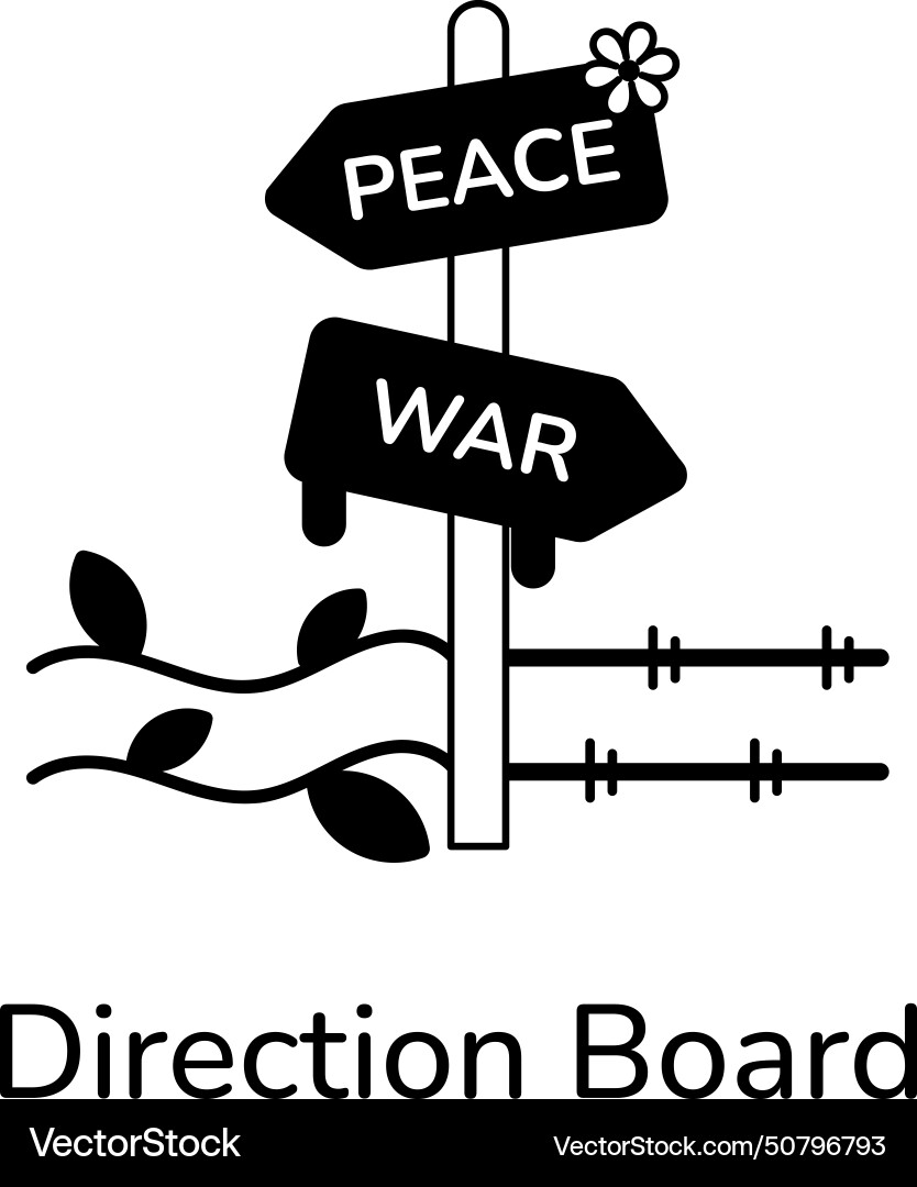 Direction board Royalty Free Vector Image - VectorStock