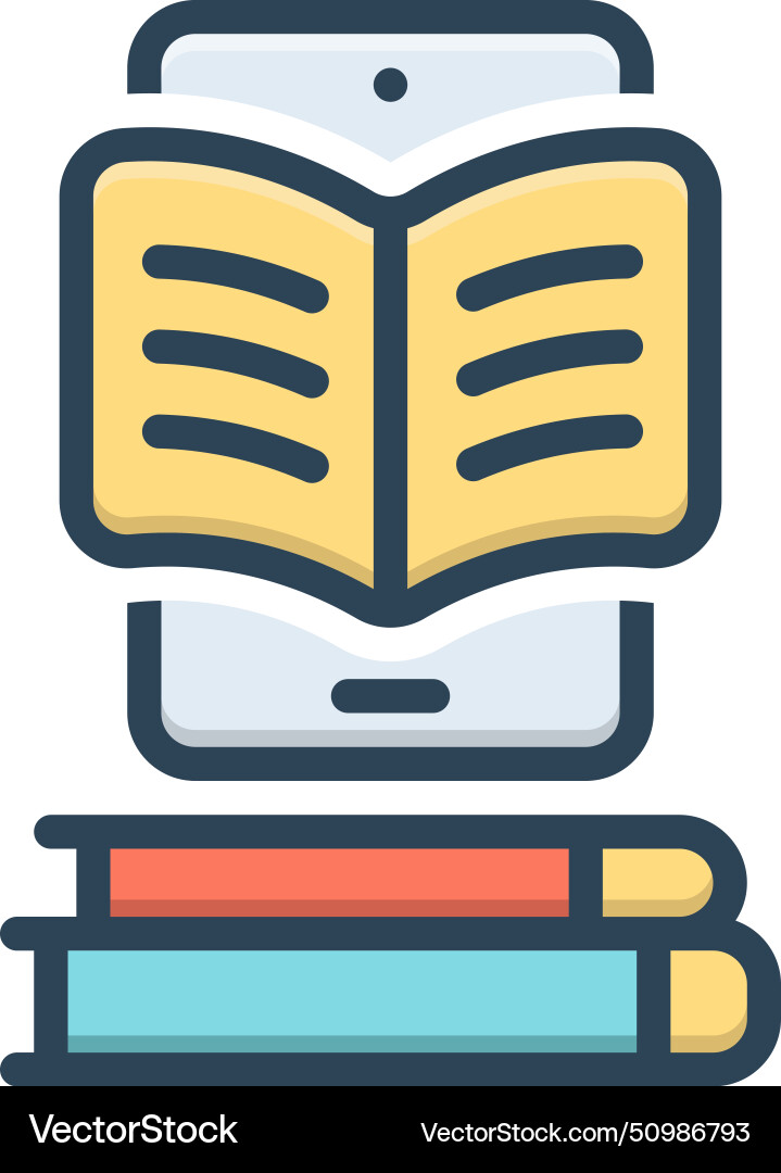 E book Royalty Free Vector Image - VectorStock