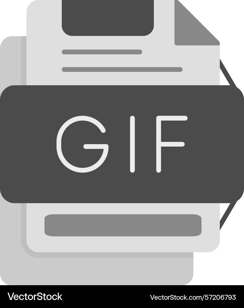 Gif icon Royalty Free Vector Image - VectorStock