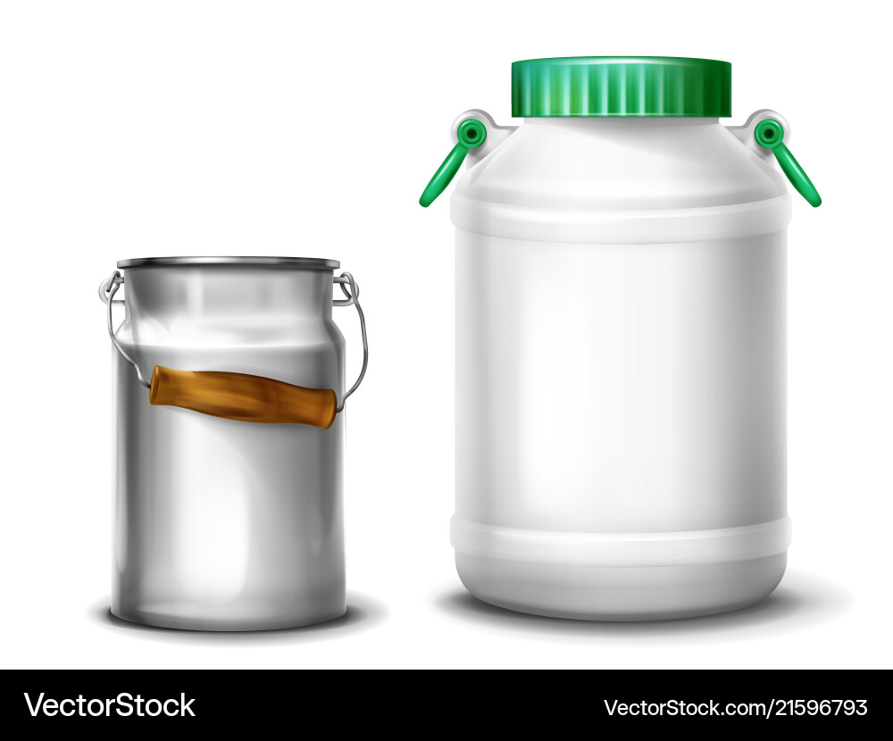 Milk or water can container Royalty Free Vector Image