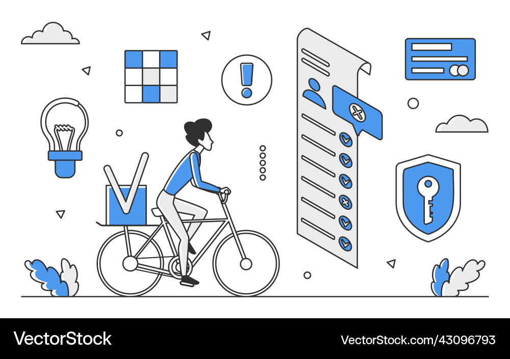Person profile list Royalty Free Vector Image - VectorStock