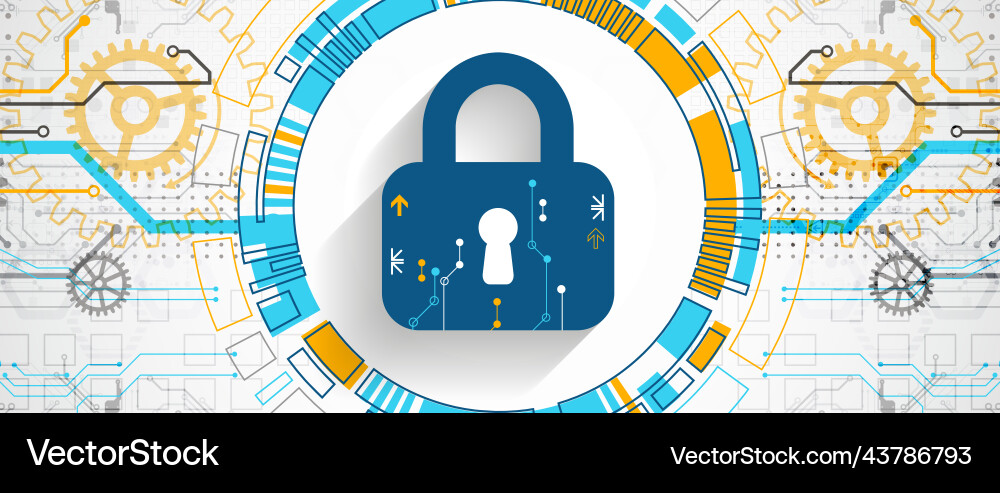 Personal data security cyber or information Vector Image