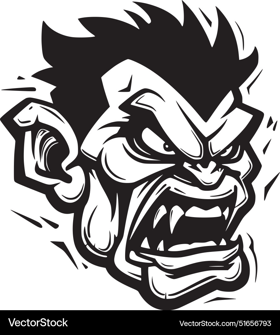Zombie - black and white isolated icon Royalty Free Vector