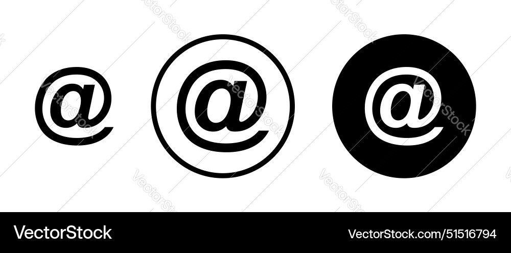 At icon Royalty Free Vector Image - VectorStock
