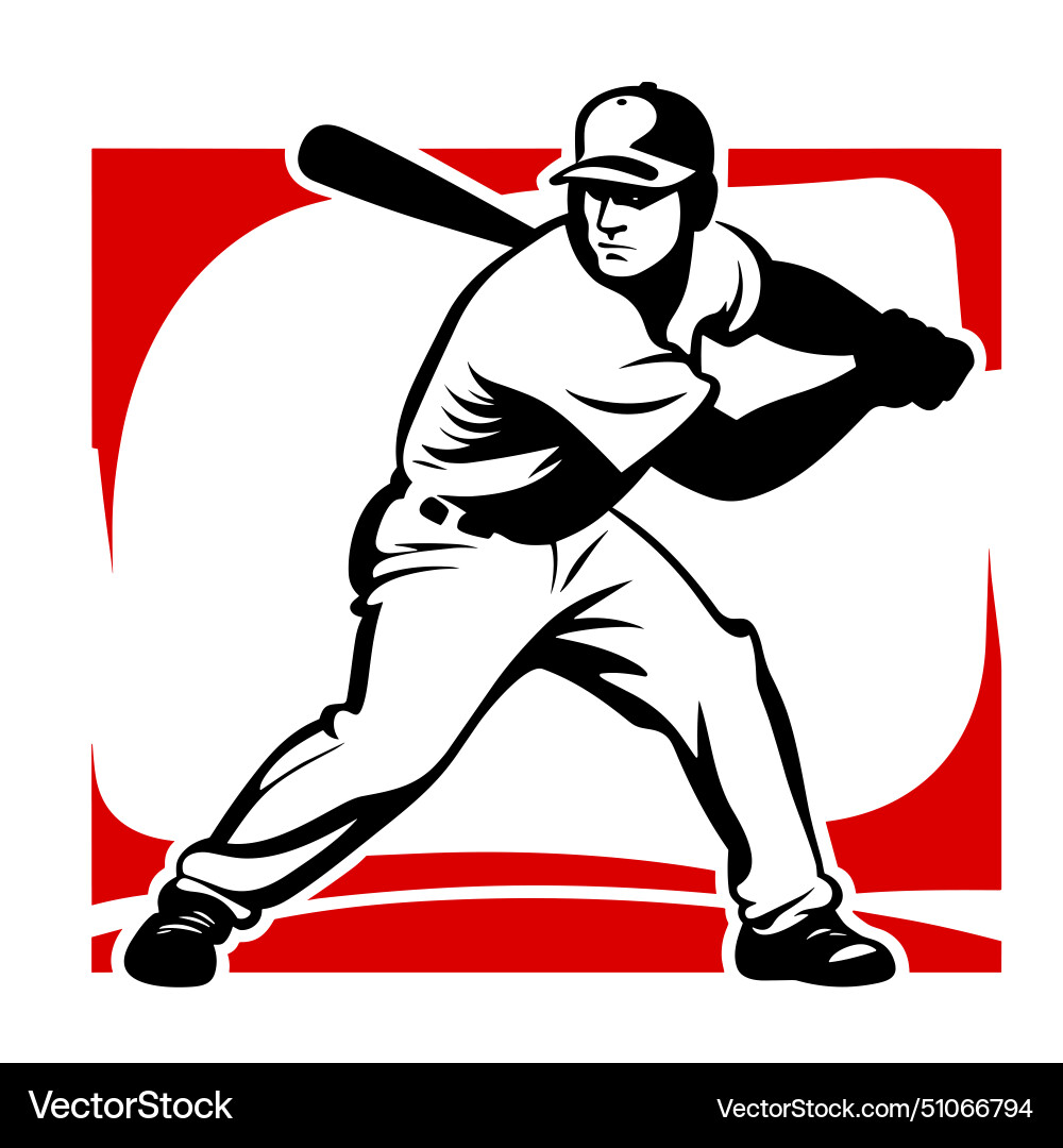 Baseball silhouettes collection isolated Vector Image