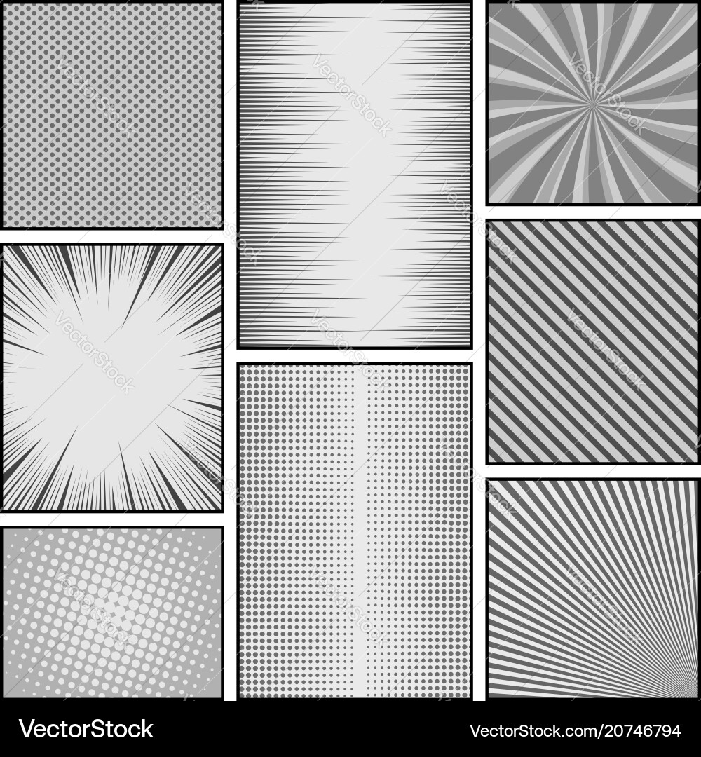 Comic book retro template Royalty Free Vector Image