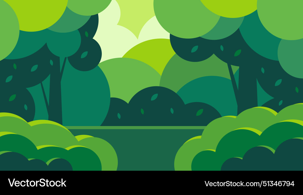Forest trees background Royalty Free Vector Image