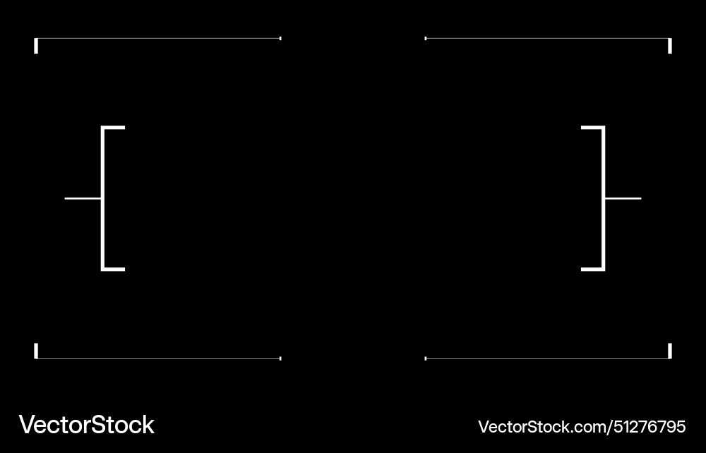 Futuristic glitchy hud aim reticle Royalty Free Vector Image