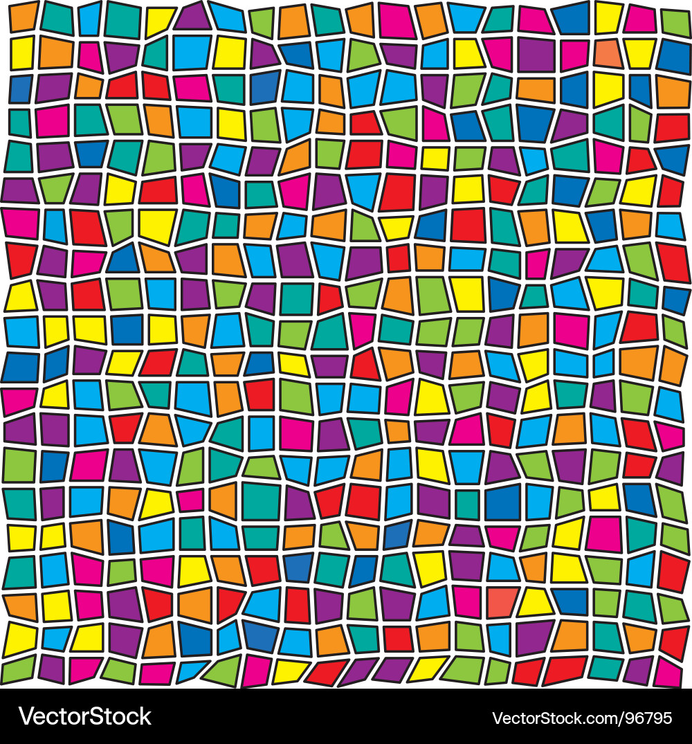 Stained glass pattern Royalty Free Vector Image