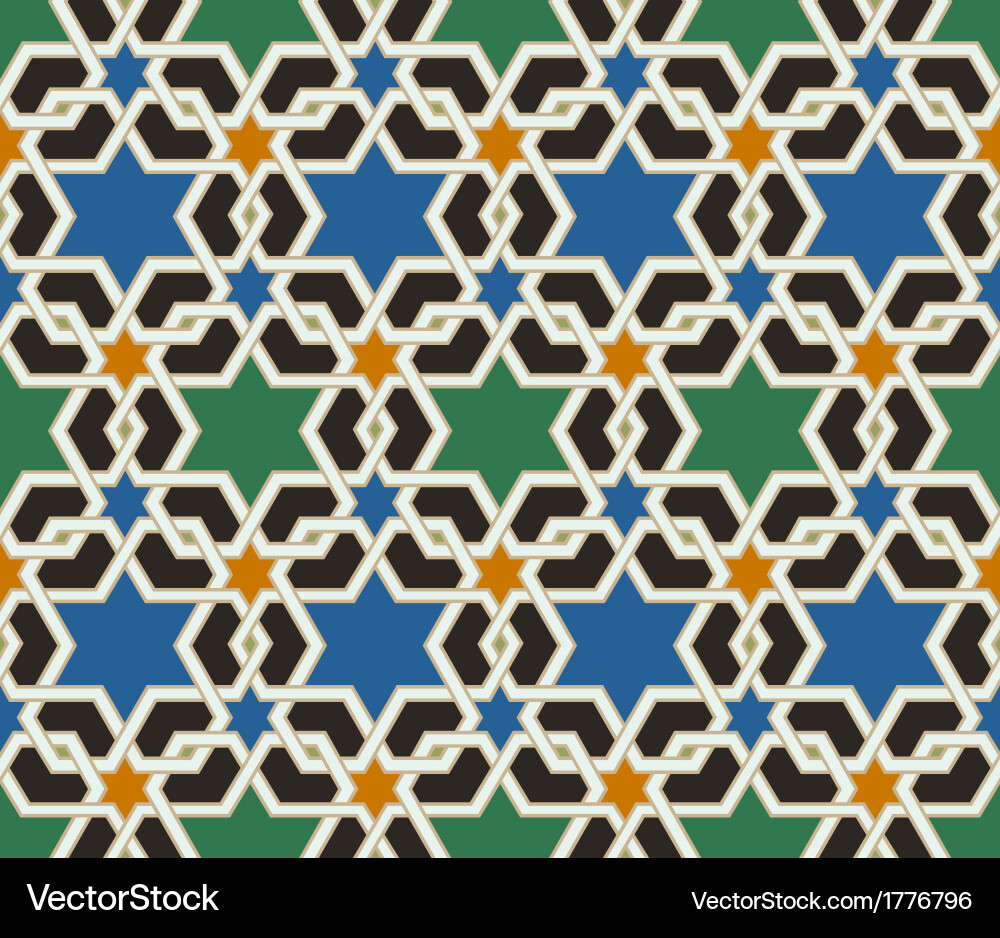 Intricate Islamic Geometric Pattern Royalty Free Vector