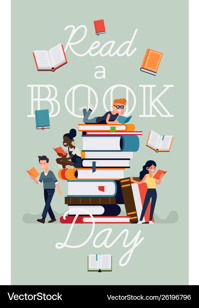 Reading Day Poster Template Royalty Free Vector Image