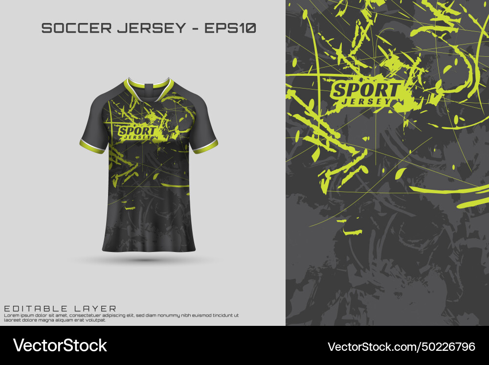Sports jersey design Royalty Free Vector Image