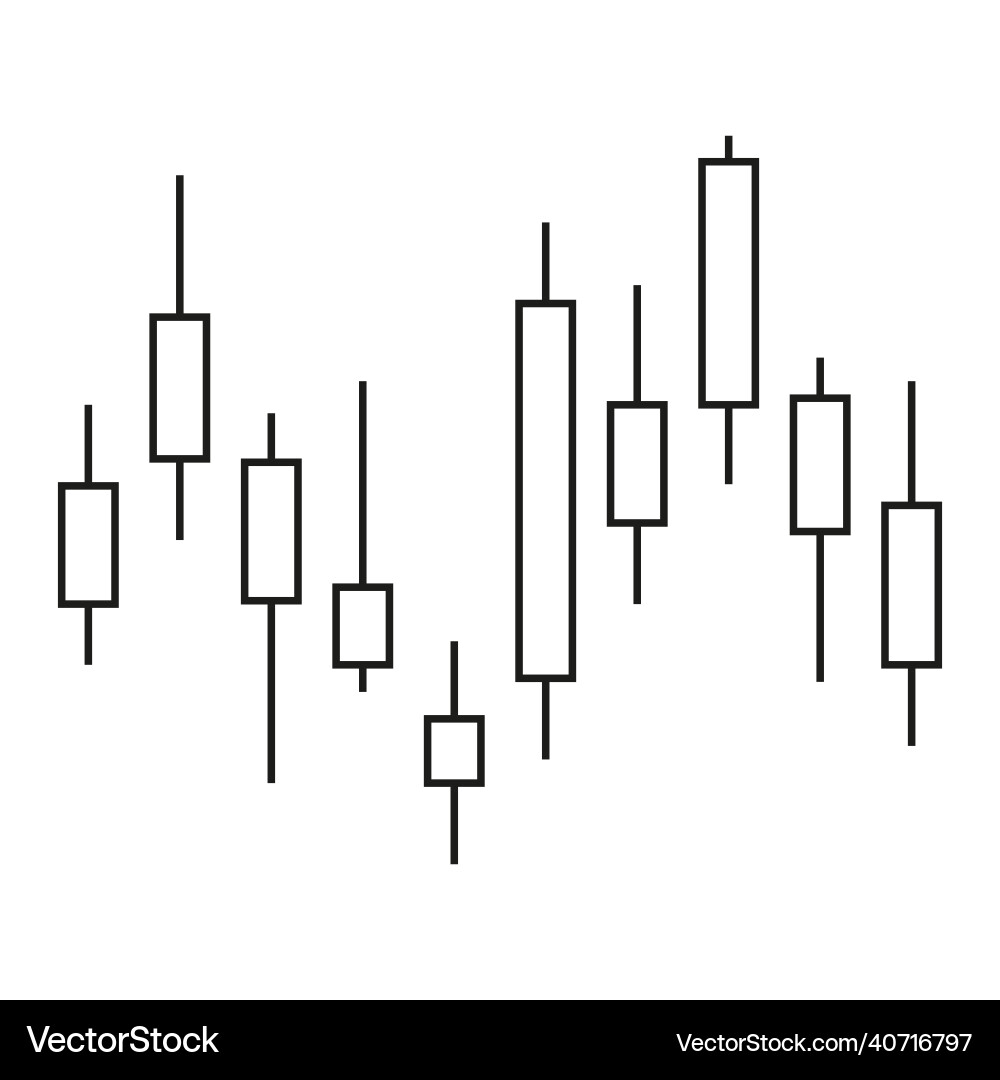 Japanese Candlestick Chart Royalty Free Vector Image