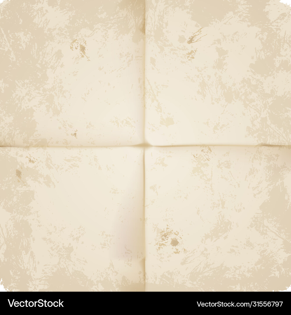 Old folded paper Royalty Free Vector Image - VectorStock