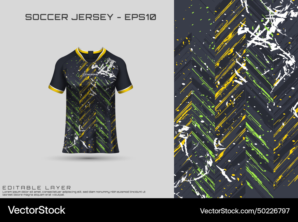 Sports jersey design Royalty Free Vector Image