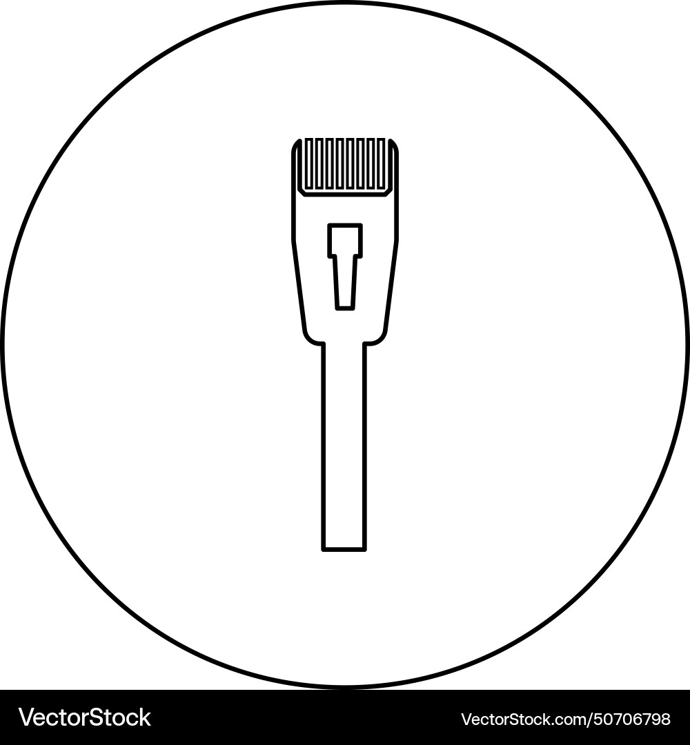 Connector with wire technology ethernet rj45 Vector Image