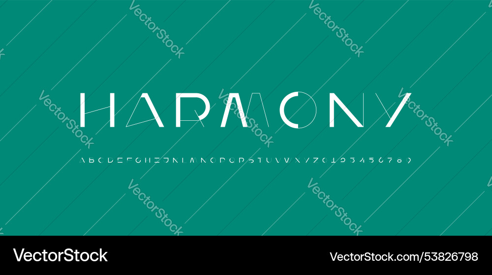 Modern font trendy alphabet Royalty Free Vector Image