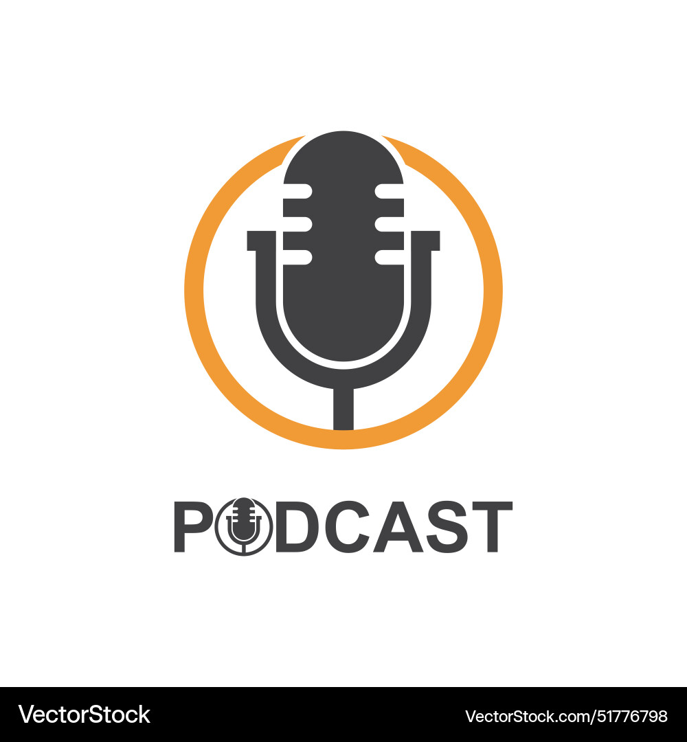 Podcast design Royalty Free Vector Image - VectorStock