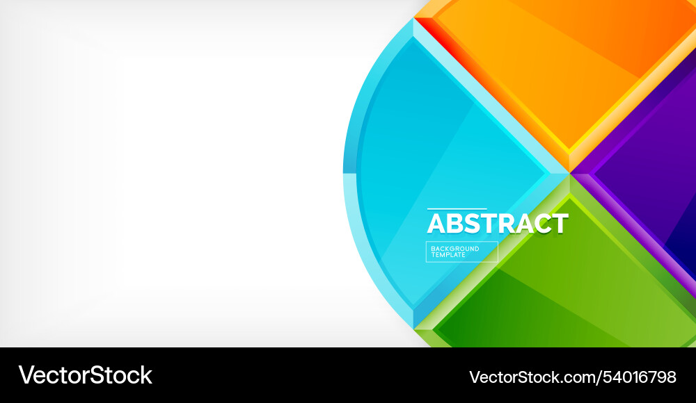 Triangle circles background Royalty Free Vector Image