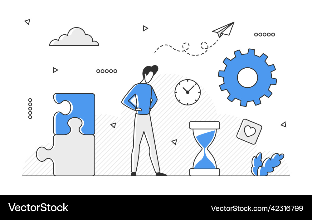 Business task management and completing Royalty Free Vector