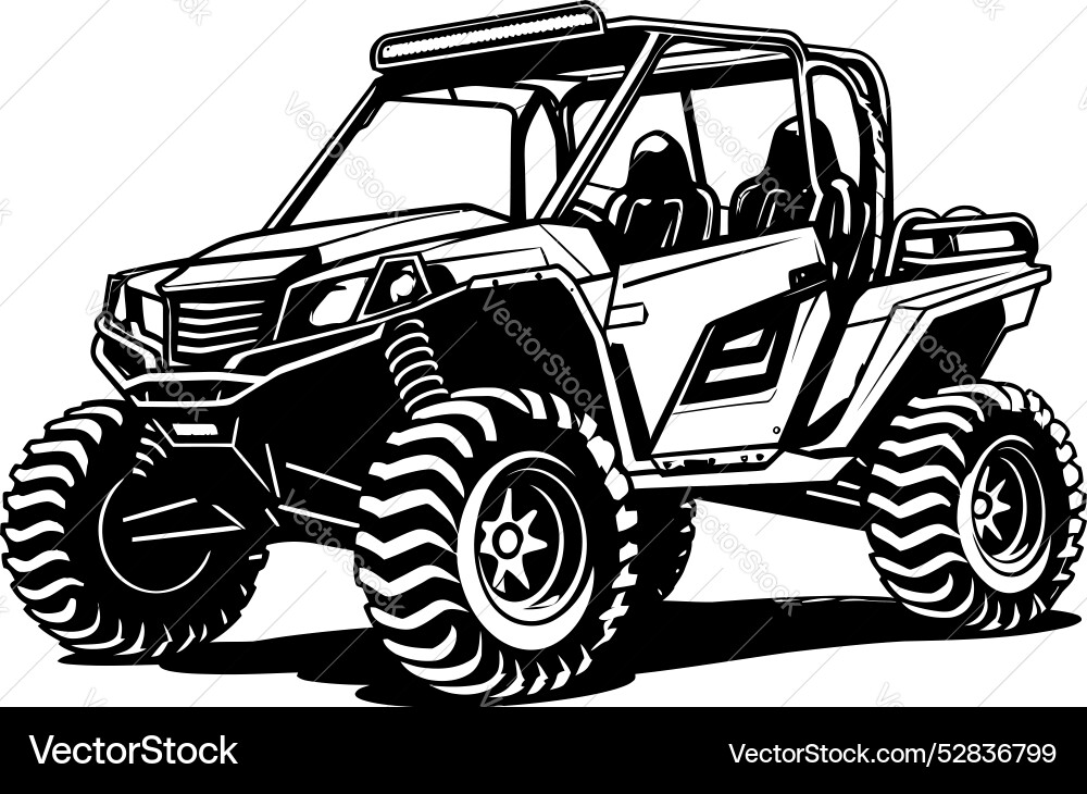 Off road maverick emblematic utv design Royalty Free Vector