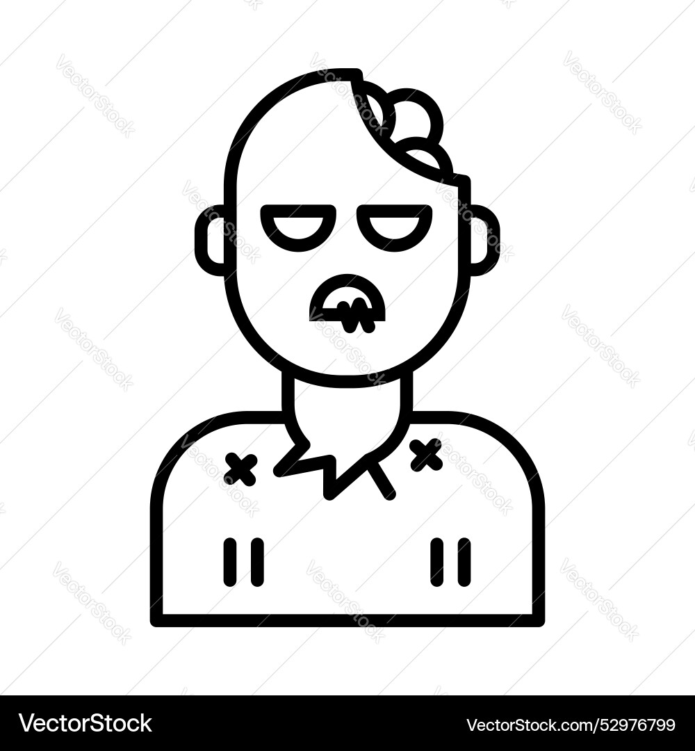 Zombie icon Royalty Free Vector Image - VectorStock