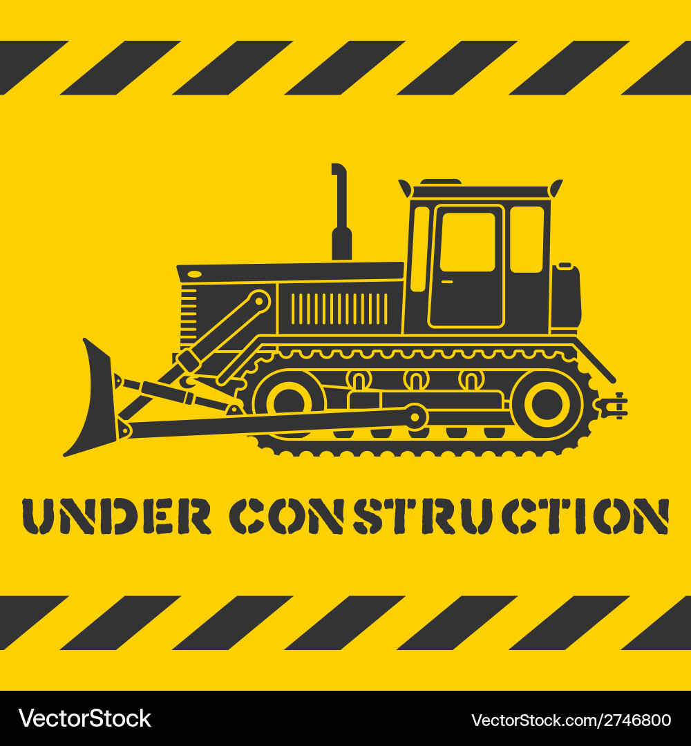 Bulldozer Royalty Free Vector Image - VectorStock