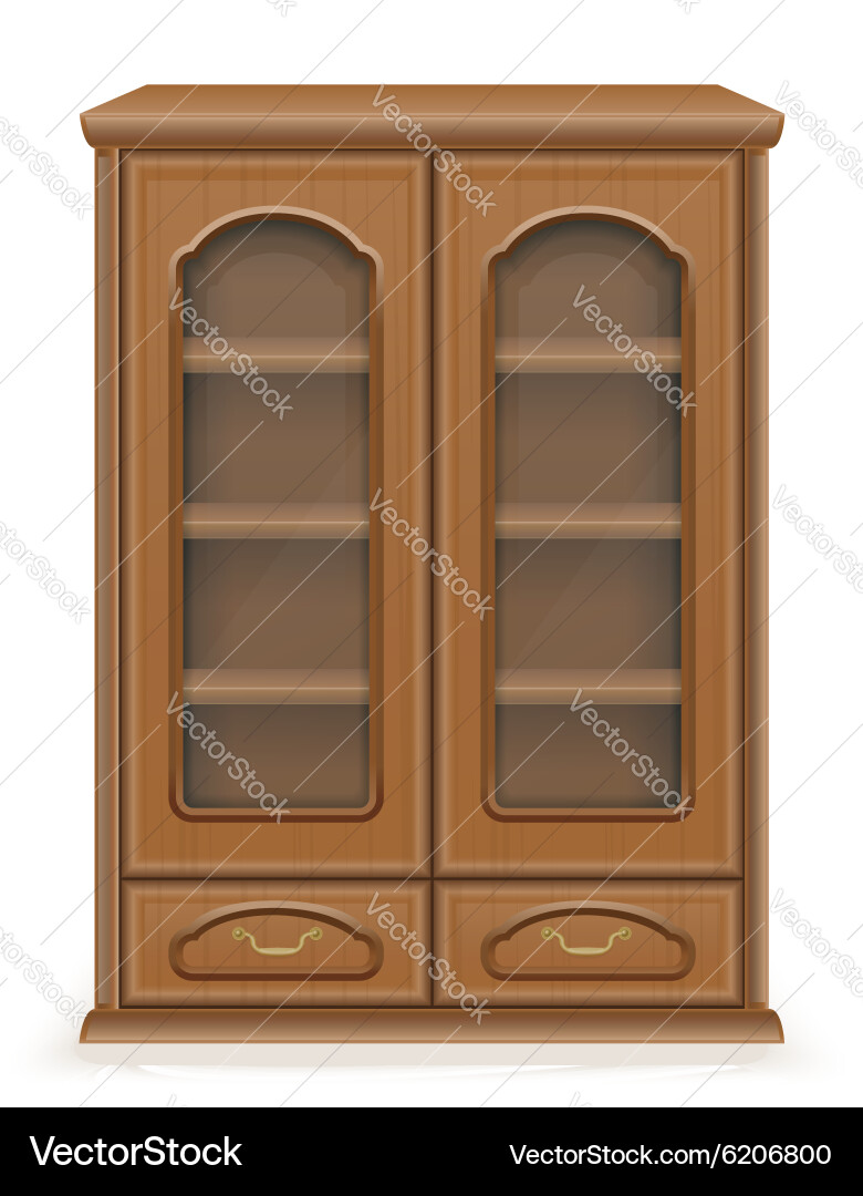 Cupboard 01 Royalty Free Vector Image - VectorStock