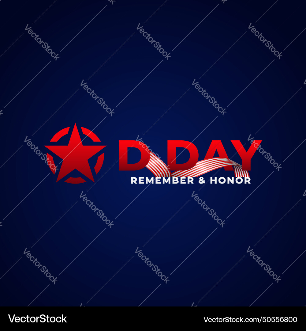 D-day design collection Royalty Free Vector Image